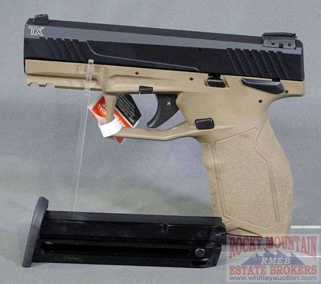 New Taurus TX-22 FDE 17-shot .22LR semi-auto pistol. - Rocky Mountain ...