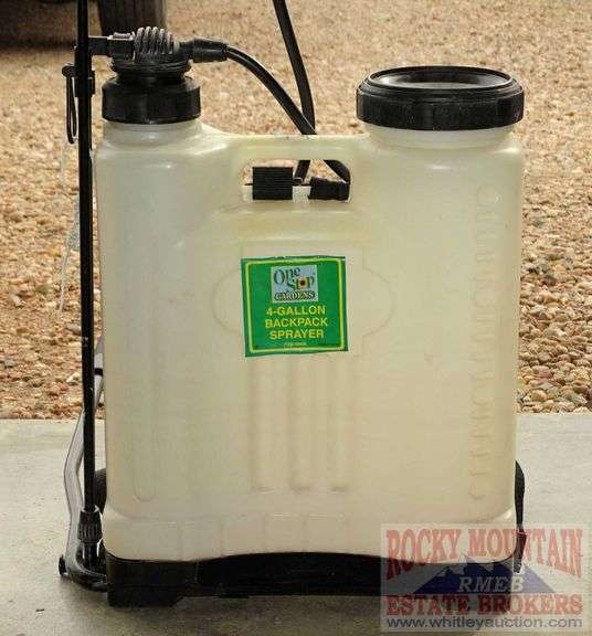 One Stop 4-gallon backpack garden sprayer. - Rocky Mountain Estate ...