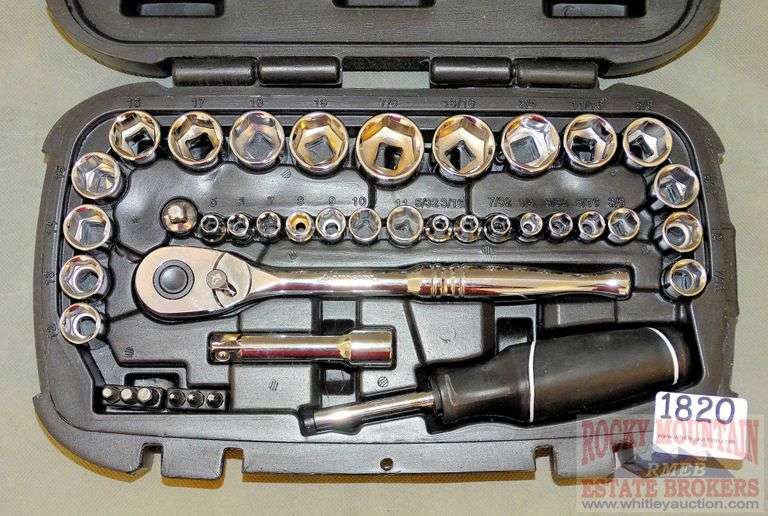 Husky socket set in case. Appears complete. - Rocky Mountain Estate ...