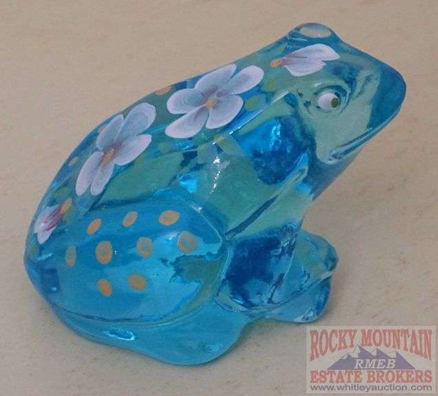 Fenton Hand Painted Artist Signed Frog. 2.5" High - Rocky Mountain ...
