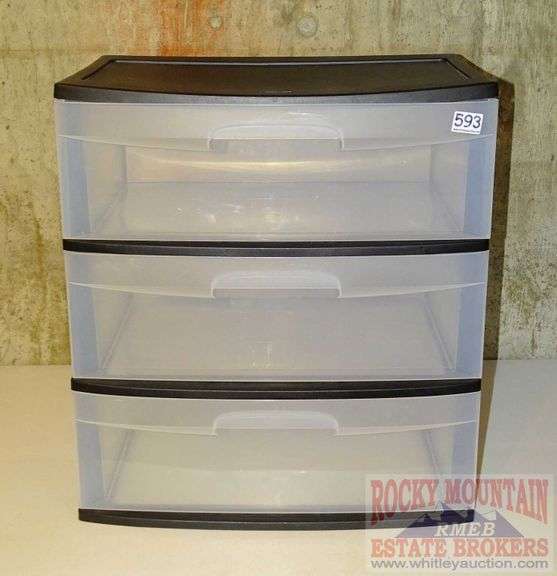 Sterilite 3 drawer organizer. 24"X21.5"X15". - Rocky Mountain Estate ...