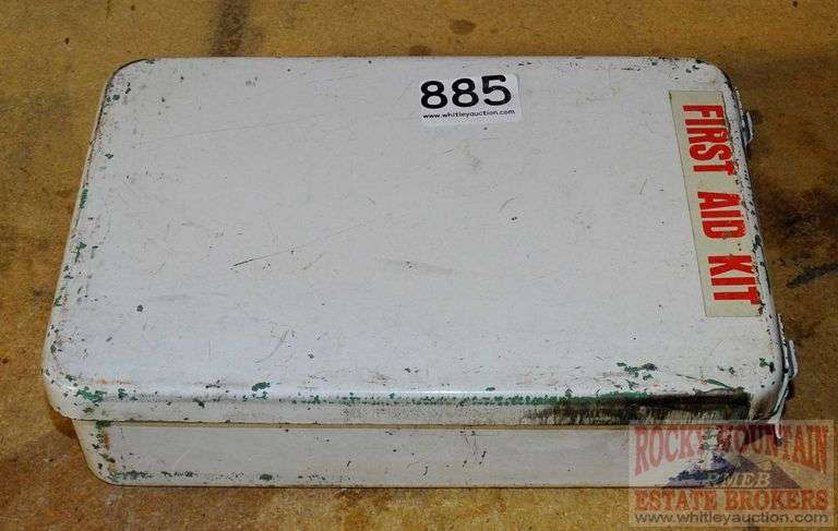 Vintage Blue Bird school bus first aid kit w/ contents. - Rocky ...