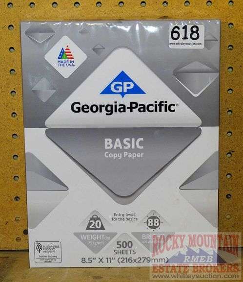 New ream GP letter size paper. - Rocky Mountain Estate Brokers Inc.