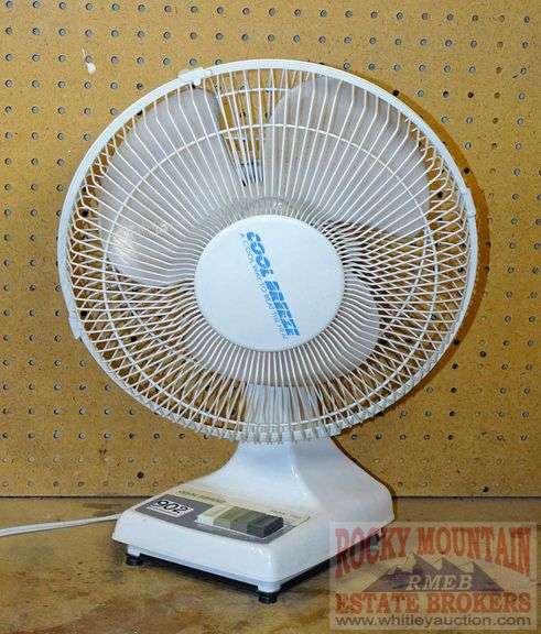 Cool Breeze 3-speed oscillating fan. - Rocky Mountain Estate Brokers Inc.