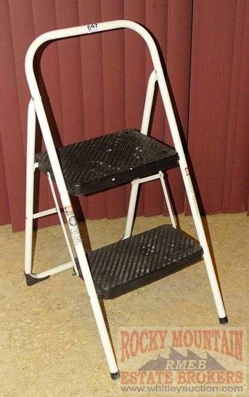 Safety First 2-step step stool. - Rocky Mountain Estate Brokers Inc.