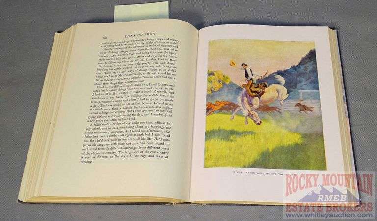 1932 "Lone Cowboy - My Life Story" Will James hard cover book. - Rocky ...