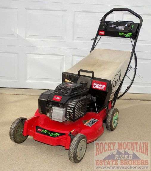 Toro Super recycler Deluxe Pow-R-Drive self-propelled rear bagging lawn ...