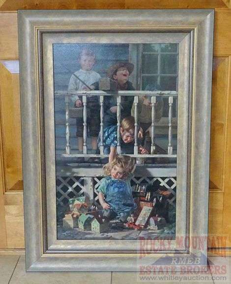 Large original framed Bob Byerley (1941-2019) "Irresistible" personally ...