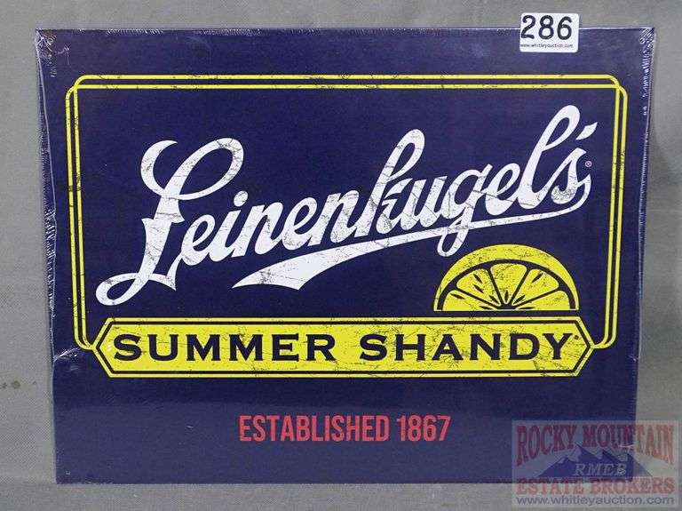 "Leinenliugel's Summer Shandy" tin sign, 12.5"X16". - Rocky Mountain ...