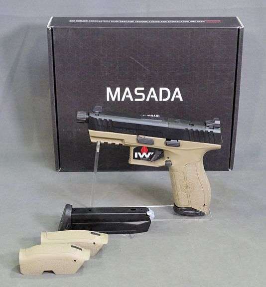 New IWI Masada FDE 9mm Semi-Auto Pistol. - Rocky Mountain Estate ...