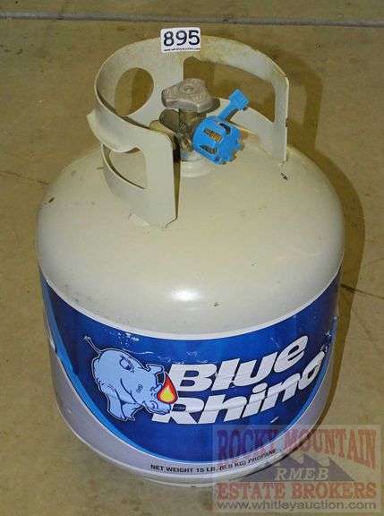 Blue Rhino propane tank with propane. This appears full. - Rocky ...