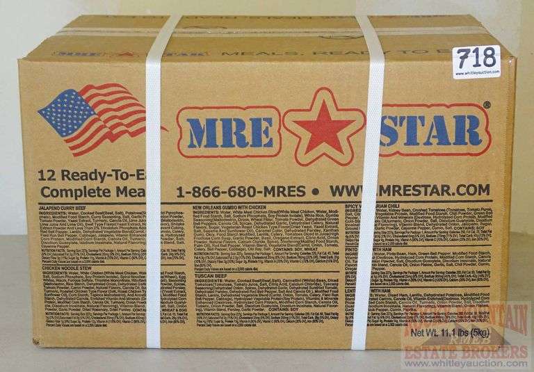 New case of 12 MRE Star meals ready to eat. Be prepared. - Rocky ...