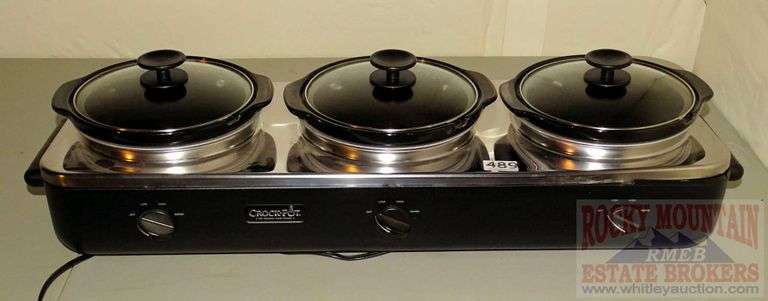 Crock Pot triple slow cooker. Just in time for summer block parties ...