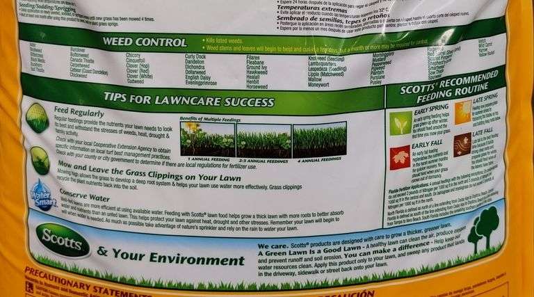 New 42.87 lb. bag of Scotts Turf Builder Weed & Feed Fertilizer ...