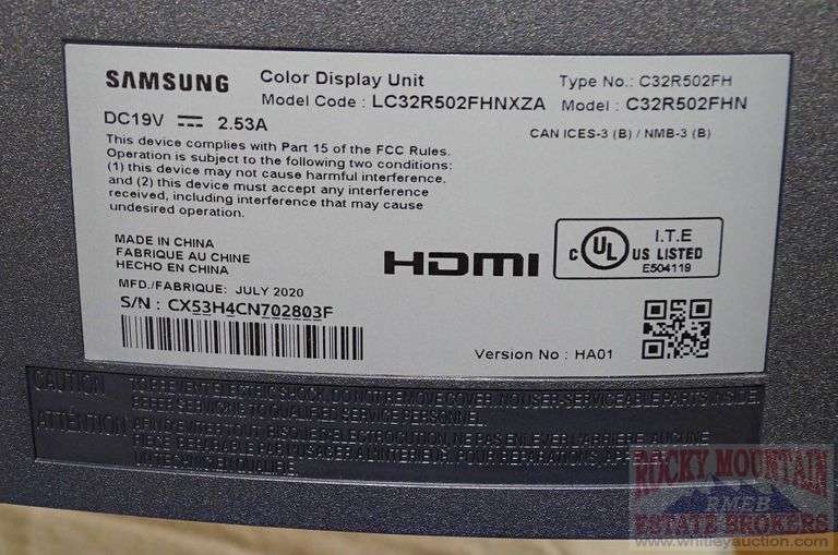 Samsung Class CR50 Full HD 32" Curved Monitor, Model: C32R502FHN. This ...