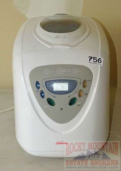 Sunbeam bread maker. - Rocky Mountain Estate Brokers Inc.