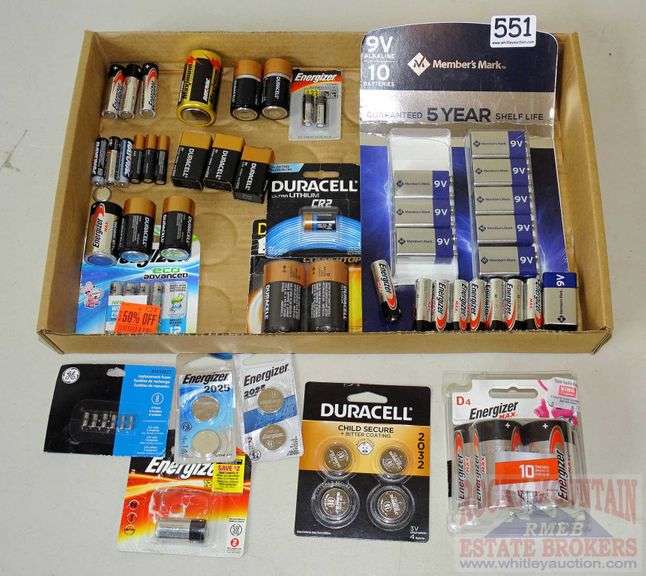 Lots of assorted batteries. All for one money. - Rocky Mountain Estate ...