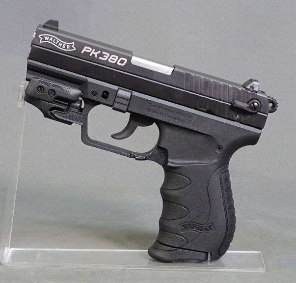 Walther PK380 .380 ACP semi-automatic pistol with Crimson Trace red ...