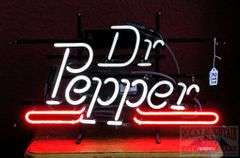 Super Cool "Dr. Pepper" Neon Sign. 13"X22"X6". - Rocky Mountain Estate ...