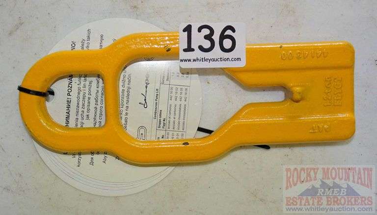 Flygt 6200900 12-ton Submersible Pump Lifting Grip Eye - Rocky Mountain ...