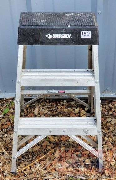 Husky 3 step aluminum step ladder. - Rocky Mountain Estate Brokers Inc.