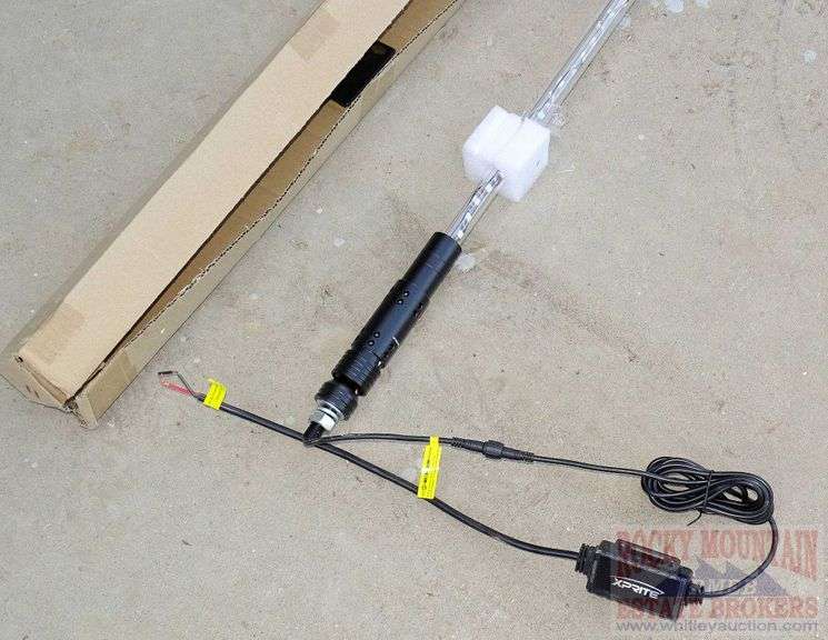 New LED lighted flag pole with 3 assorted flags and remote control ...