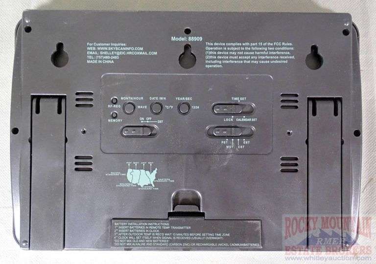 SkyScan Atomic Clock with wireless temperature transmitter and ...