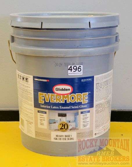 Glidden Evermore interior latex enamel semi-glass paint. - Rocky ...