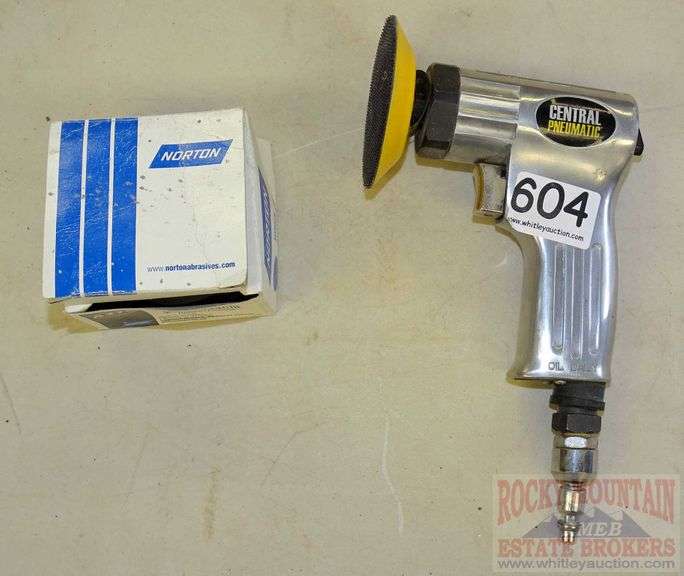 Central Pneumatic 3" pneumatic polisher, 90 PSI with extra sanding discs. - Rocky Mountain ...