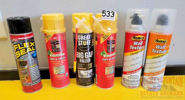 Asst. Flex Seal, Foam Filler & wall texture. All for one money. - Rocky ...