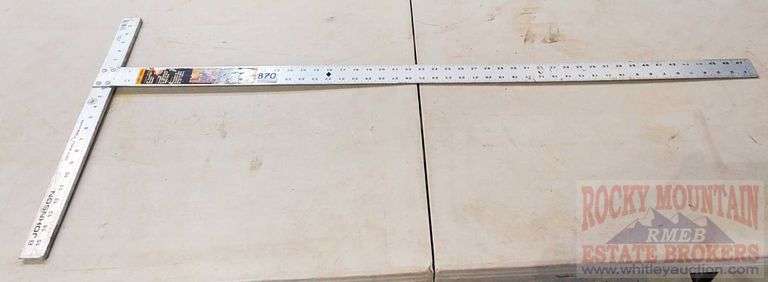 Johnson aluminum drywall T square. - Rocky Mountain Estate Brokers Inc.