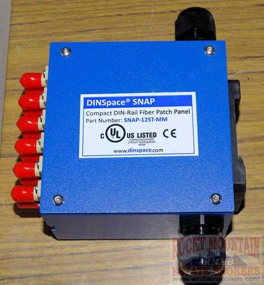 DINSpace SNAP compact DIN-rail fiber patch panel part # SNAP-12ST-MM ...