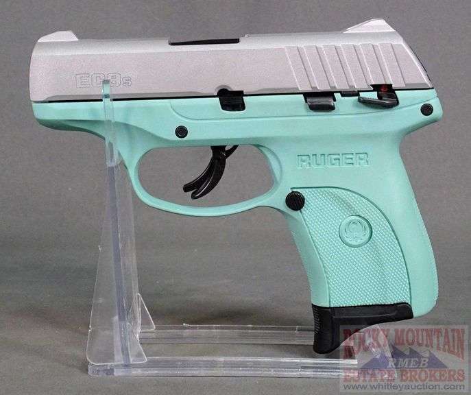 New Ruger EC9s Turquoise Compact 9mm Semi-Automatic Pistol. - Rocky ...