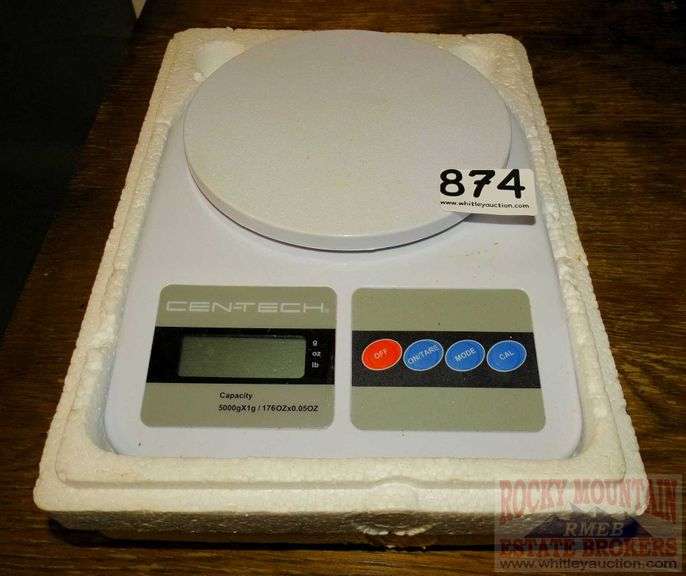 Cen-Tech 5000 gram digital scale. - Rocky Mountain Estate Brokers Inc.