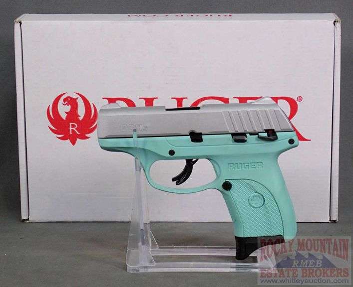 New Ruger EC9s Turquoise Compact 9mm Semi-Automatic Pistol. - Rocky ...