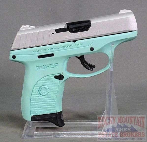 New Ruger EC9s Turquoise Compact 9mm Semi-Automatic Pistol. - Rocky ...
