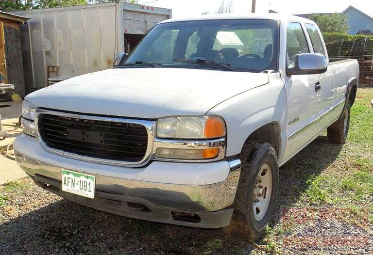 2000 GMC New Sierra SLE HD 3/4 ton 4x4 3dr Ext Cab long box pickup w ...