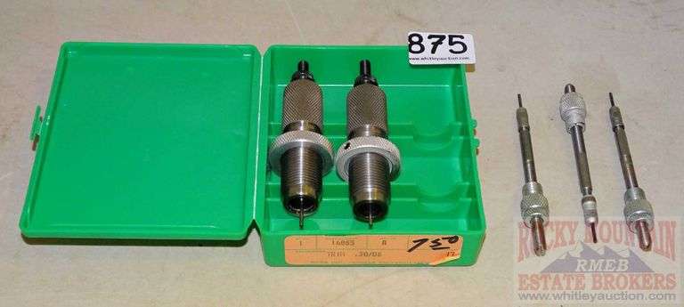 RCBS .30/06 reloading dies in case. - Rocky Mountain Estate Brokers Inc.
