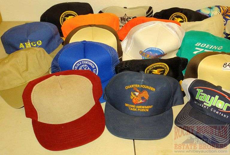 Large collection of caps with Ford, Boeing & other caps. All for one ...