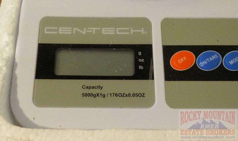 Cen-Tech 5000 gram digital scale. - Rocky Mountain Estate Brokers Inc.