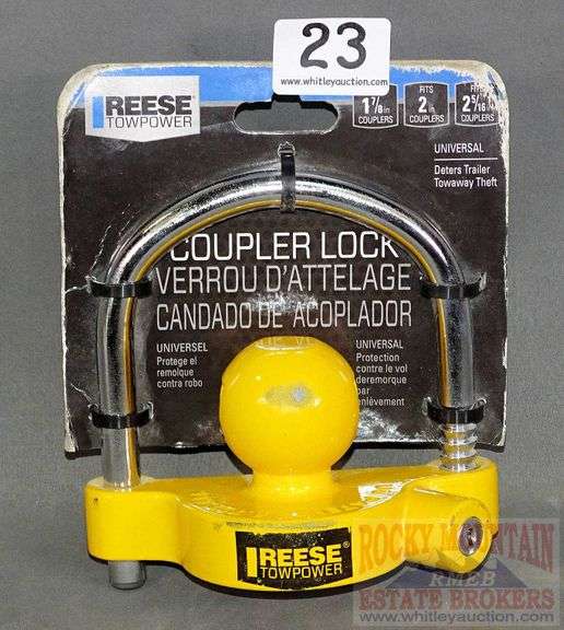Reese universal coupler lock with keys. - Rocky Mountain Estate Brokers ...