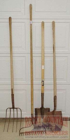 Pitch fork, rake & 2 shovels. All for one money. - Rocky Mountain ...