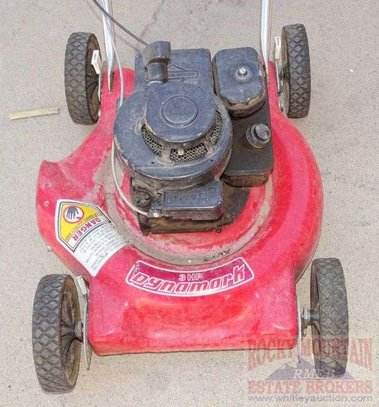 Dynamark 3 HP lawn mower. - Rocky Mountain Estate Brokers Inc.