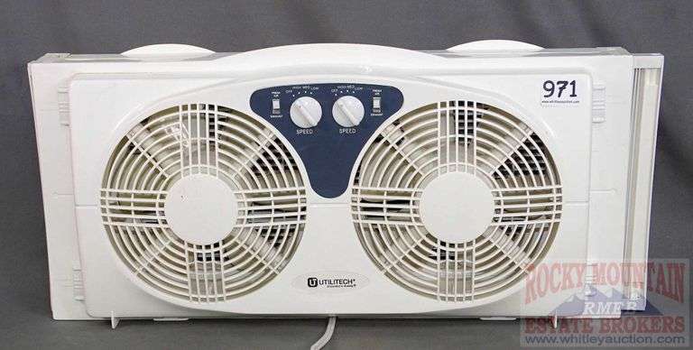 Utilitech double window fan. 10.5"X24". This has pull-out extensions to ...