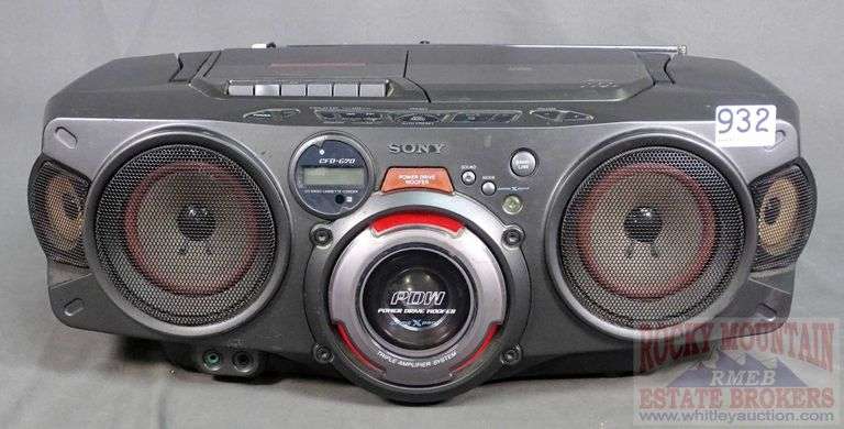 Sony CFD-G70 AM/FM CD, cassette boom box. - Rocky Mountain Estate ...