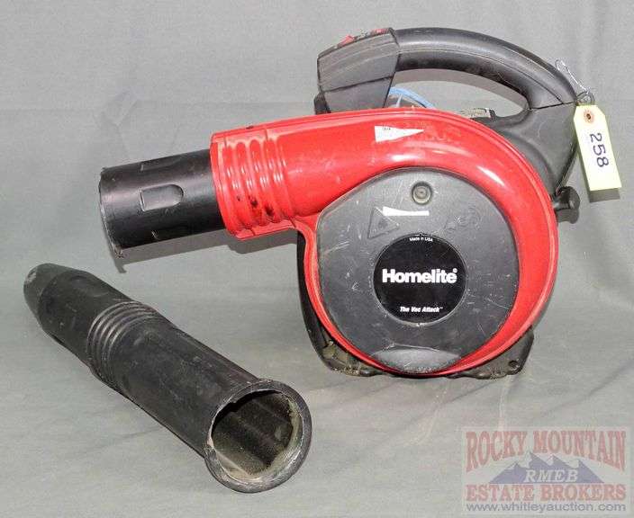 Homelite "The Vac Attack" gas powered blower. - Rocky Mountain Estate ...