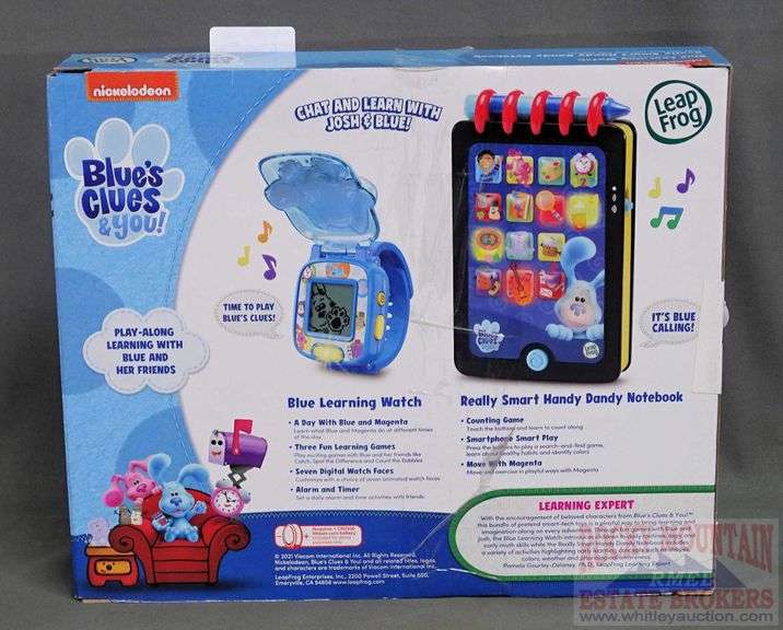 New Nickelodeon Leap Frog Blue's Clues Learning Watch & Really Smart ...