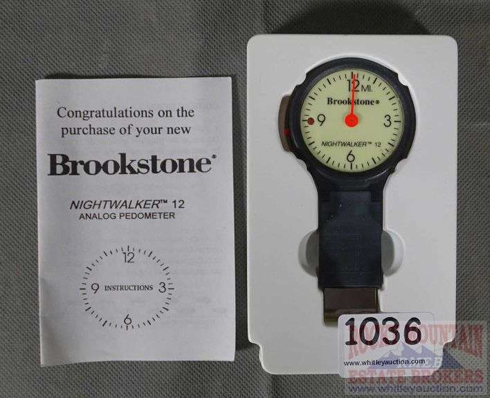 Brookstone Nightwalker 12 analog pedometer. Appears new. - Rocky ...