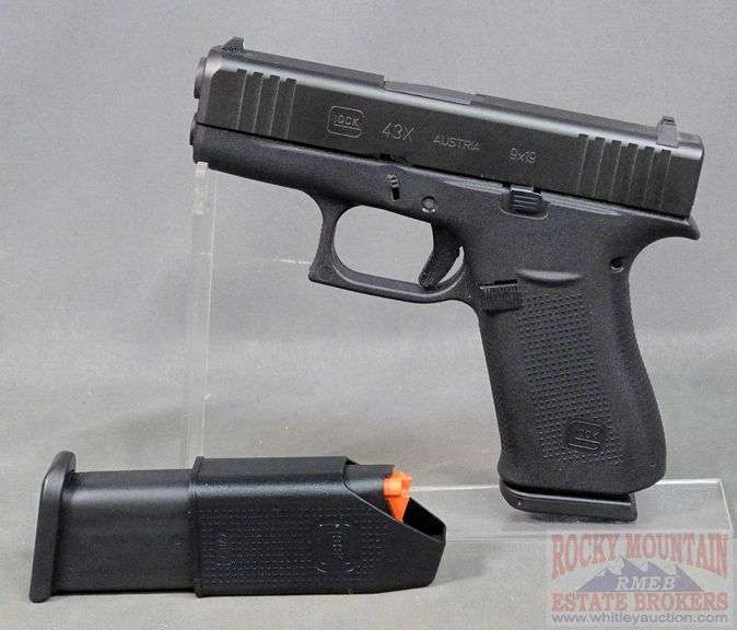 New Glock 43X 9mm Compact semi-automatic pistol. - Rocky Mountain ...