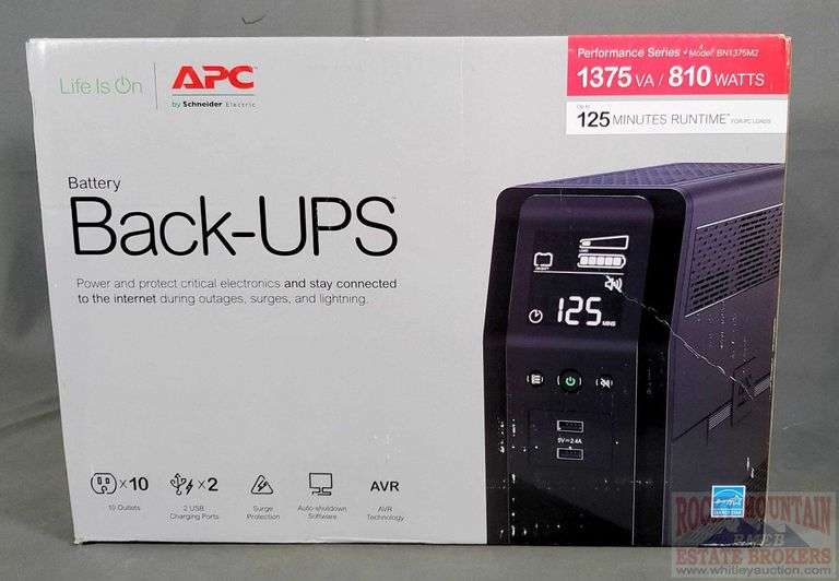 New APC 810 watt Battery Back-UPS. Model BN1375M2. - Rocky Mountain ...